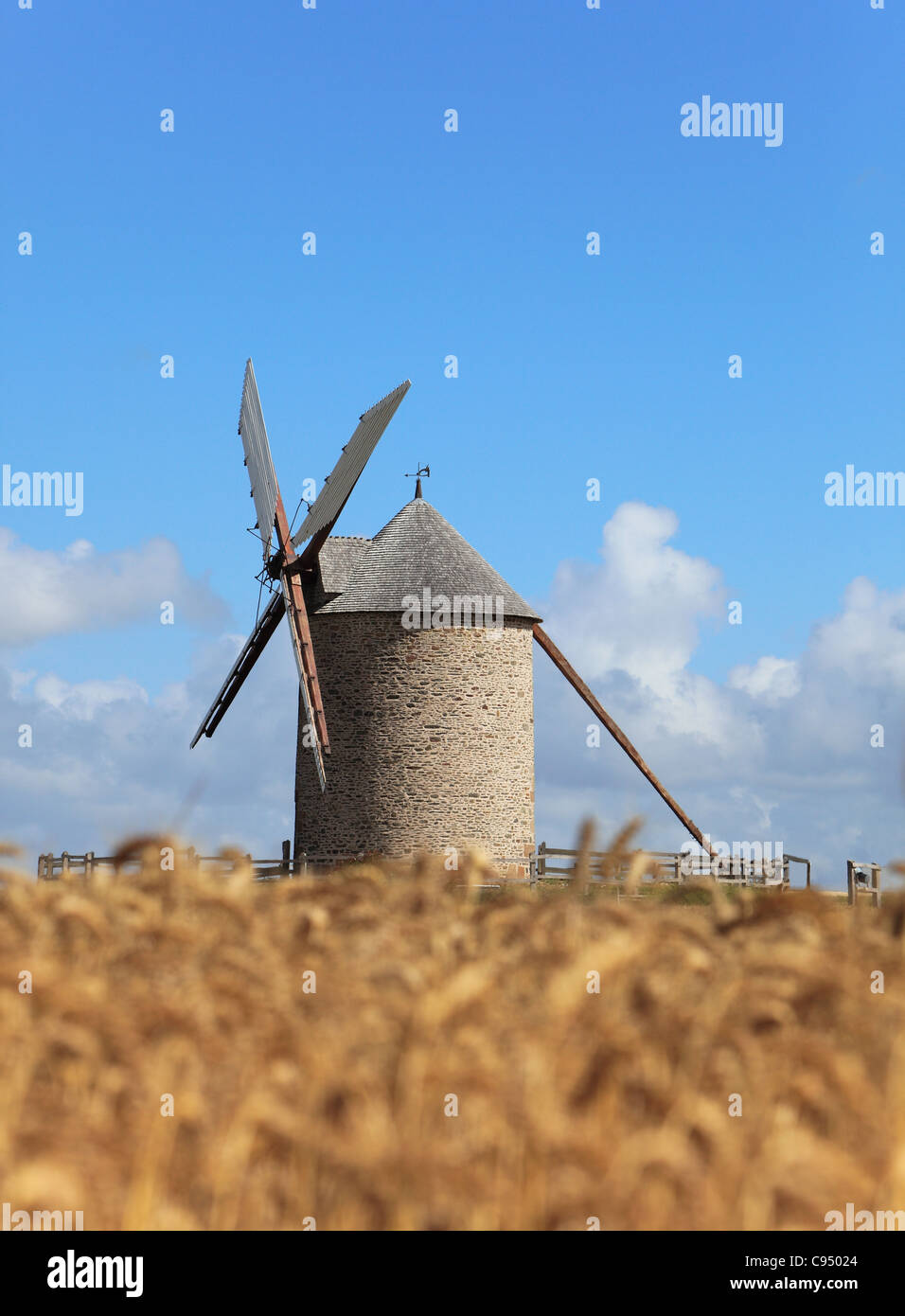 Moidrey windmill hi-res stock photography and images - Alamy
