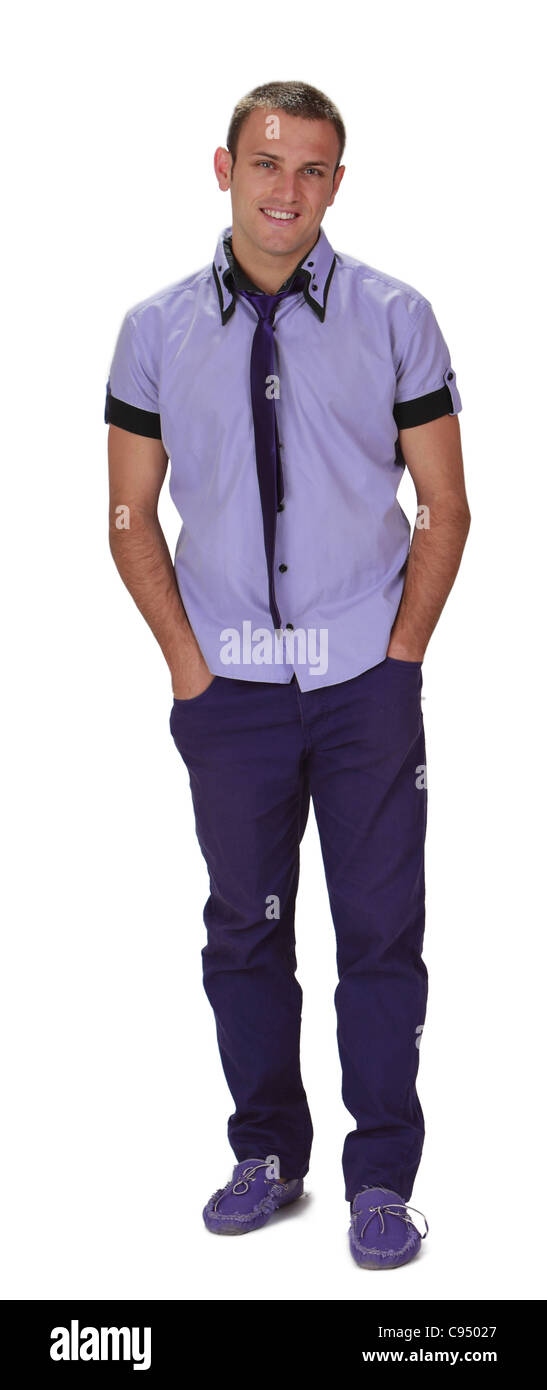 Image handsome caucasian young Cut Out Stock Images & Pictures - Alamy