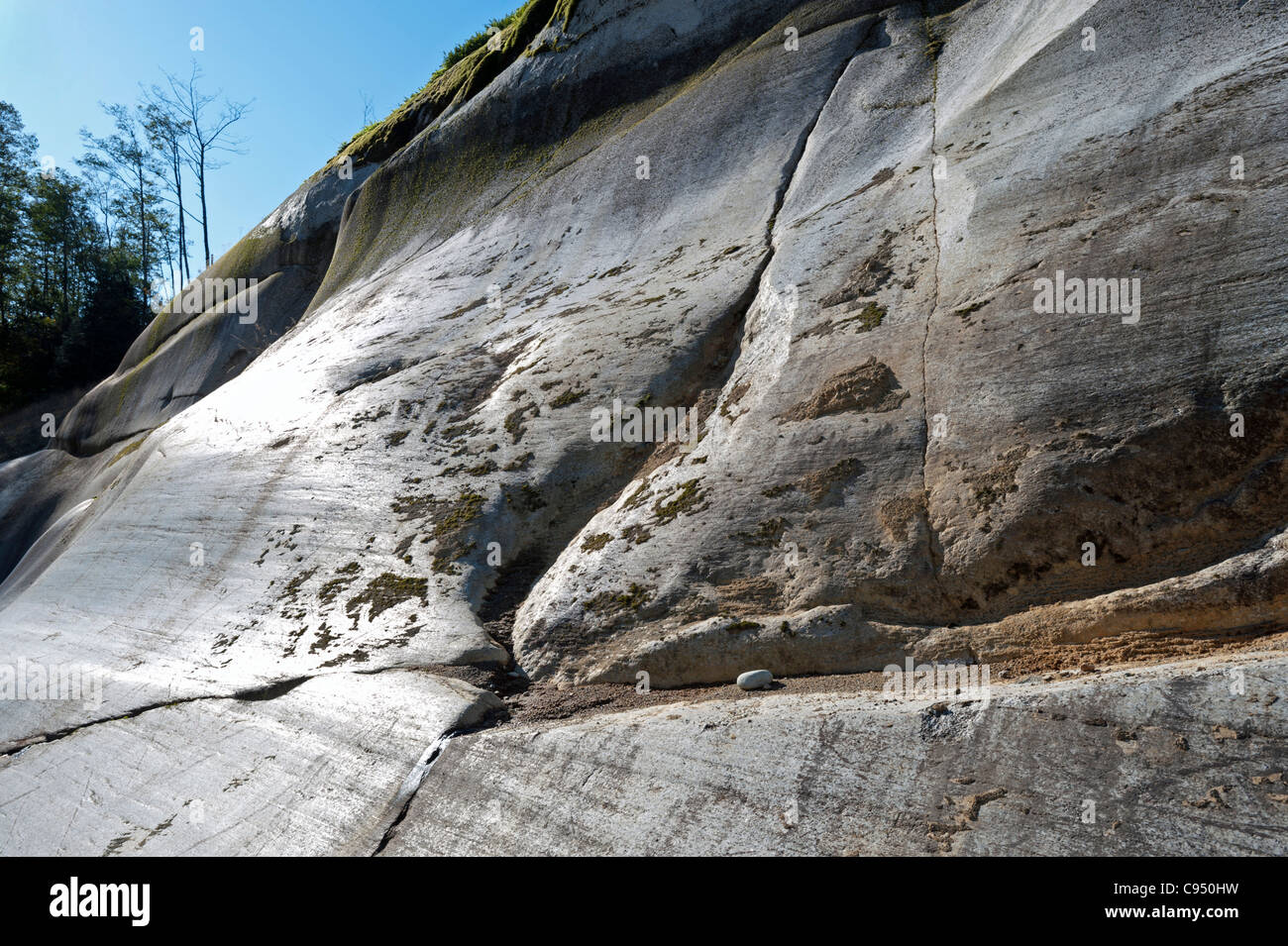 Rock and dry grass Stock Photo - Alamy