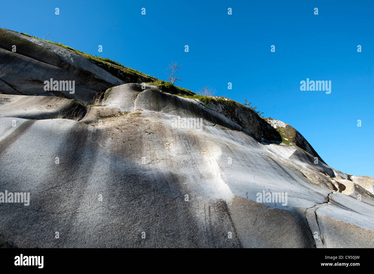 Rock and dry grass Stock Photo - Alamy