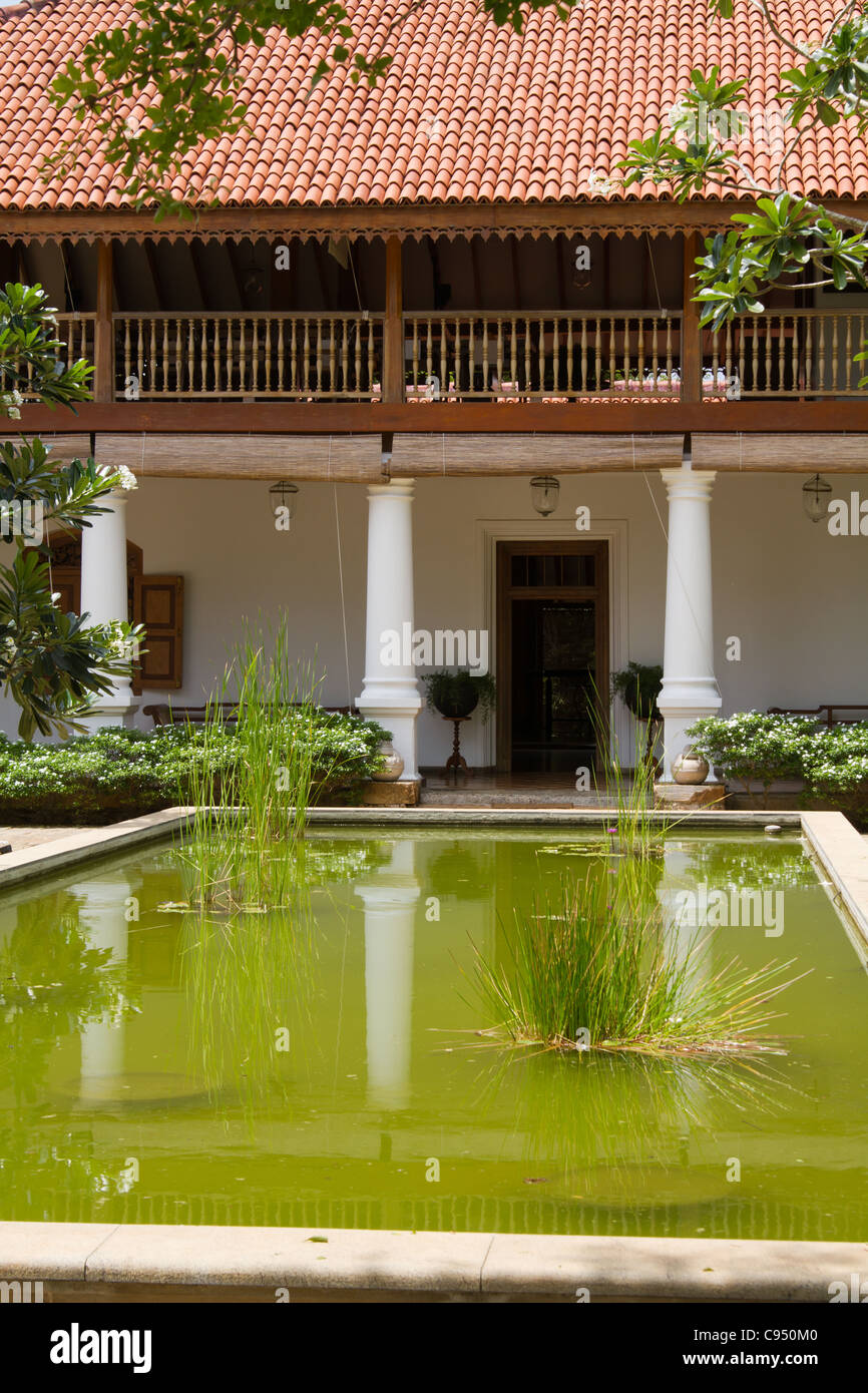 Front facade of Ulagalla resort a luxury tropical style boutique hotel ...