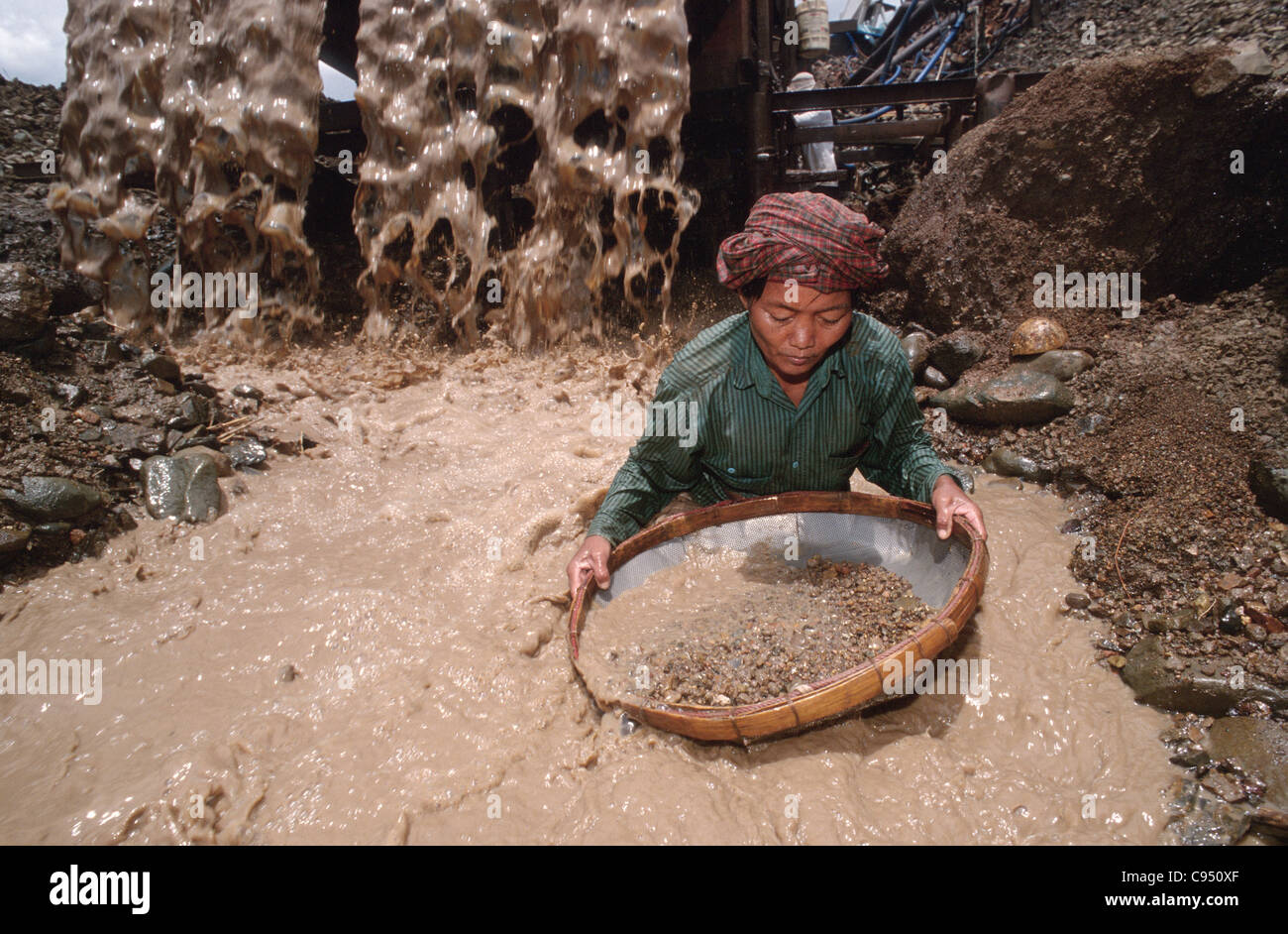 Gem mining in the former Khmer Rouge stronghold of Pailin on the ...