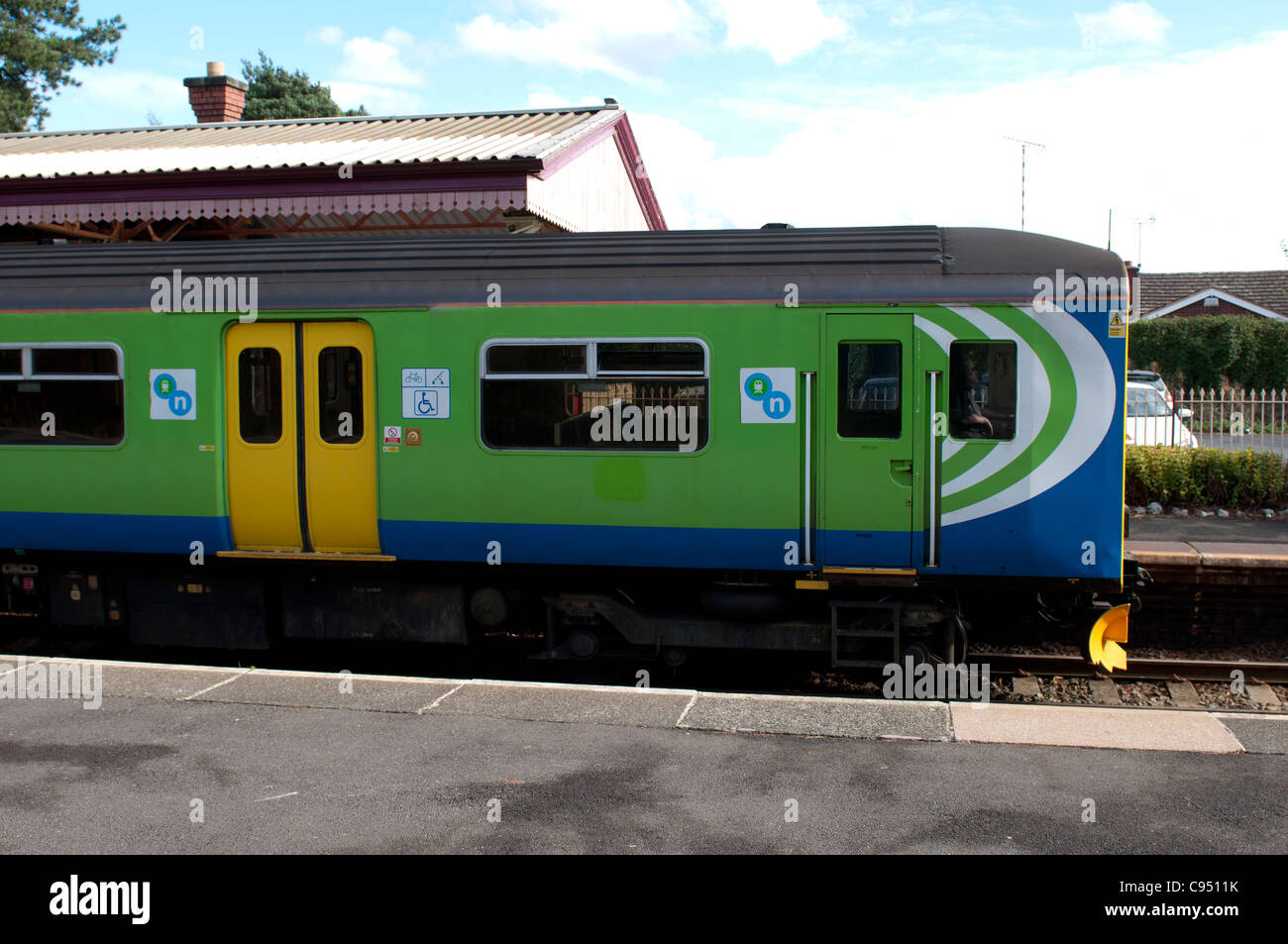 Network West Midlands train at Henley in Arden station, Warwickshire ...