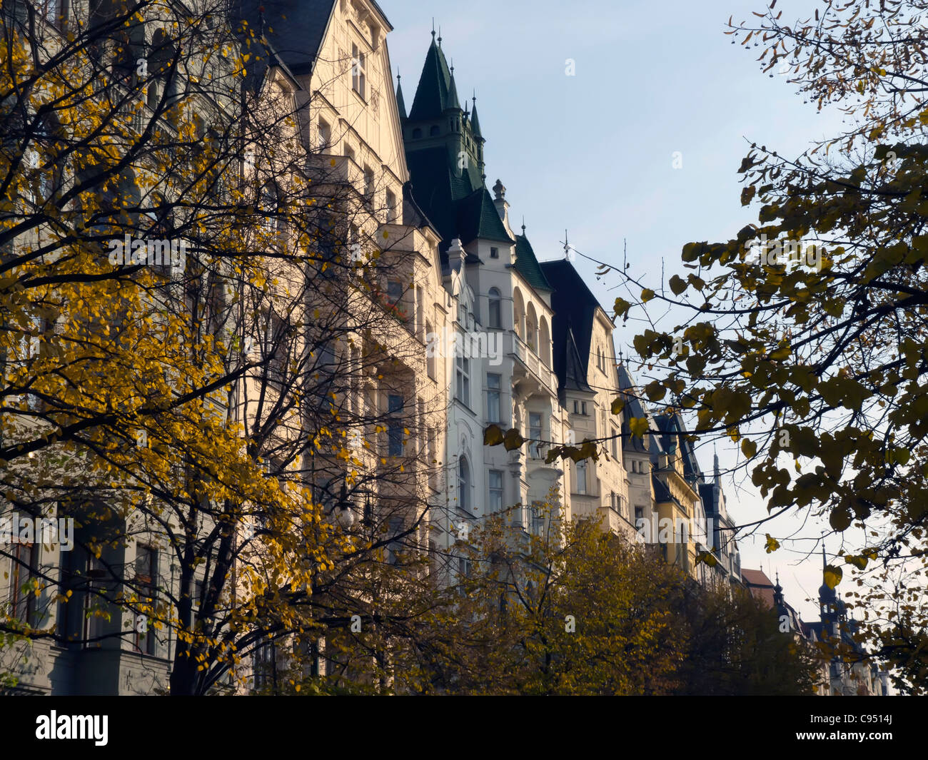 colorful buildings in Prague, Czech Republic Stock Photo - Alamy