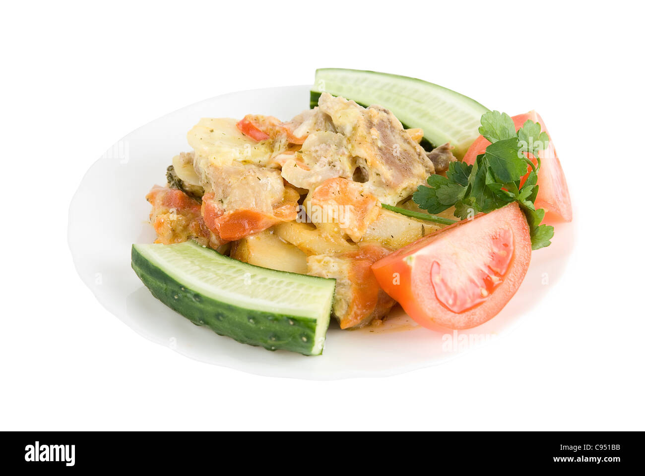 Meat dish Cut Out Stock Images & Pictures - Alamy