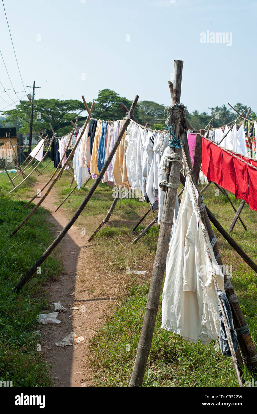 Indian clothesline hi-res stock photography and images - Alamy