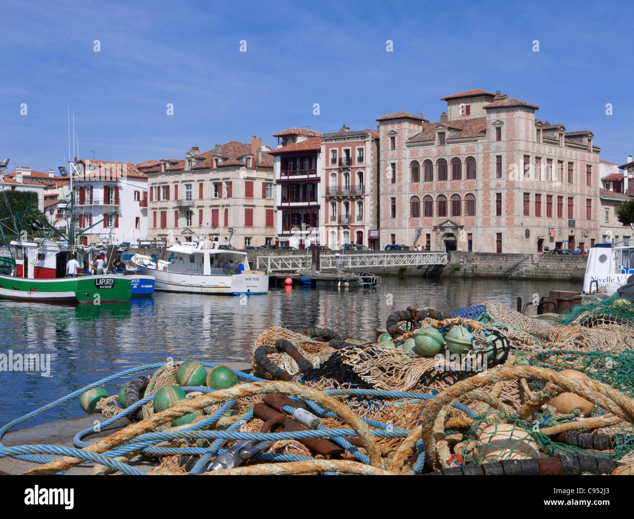 St Jean de Luz, Aquitaine, Southwest France, Basque fishing port with ...