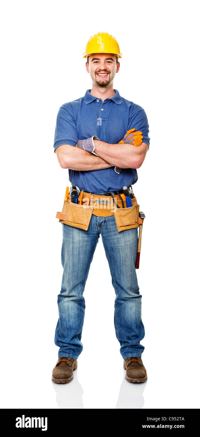 Friendly Craftsman Handyman Construction Stock Photos & Friendly ...