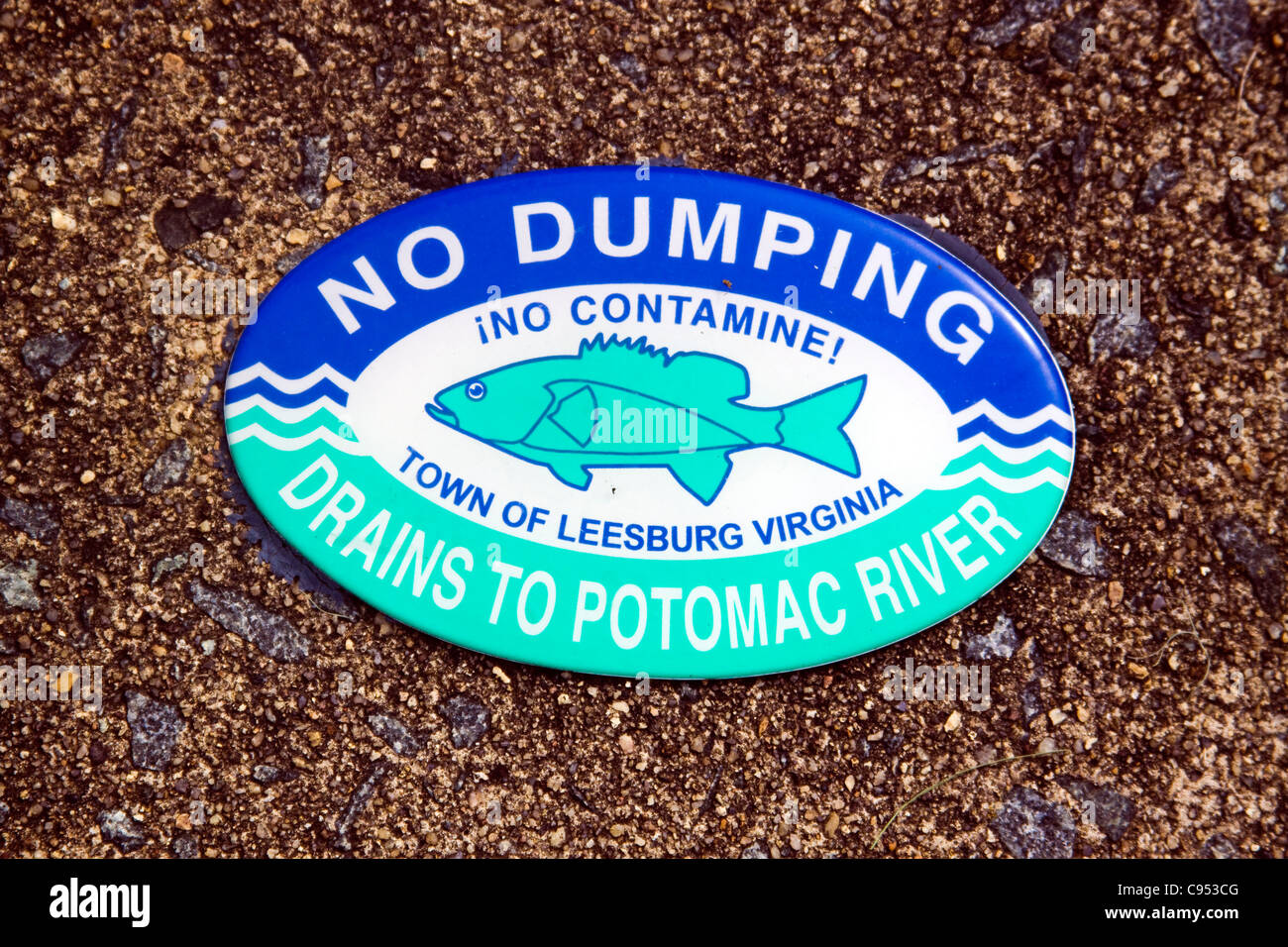 No Dumping Drains To River