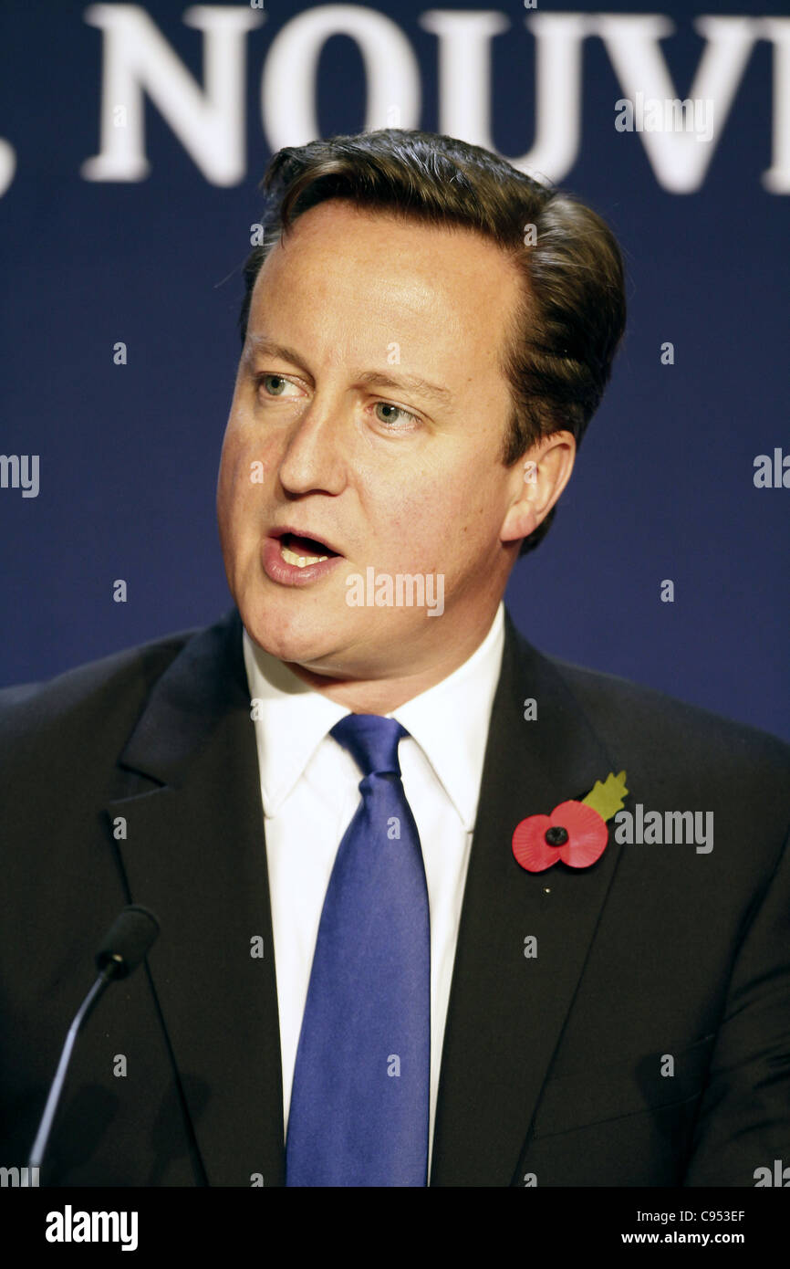 DAVID CAMERON MP BRITISH PRIME MINISTER 04 November 2011 PALAIS DE ...