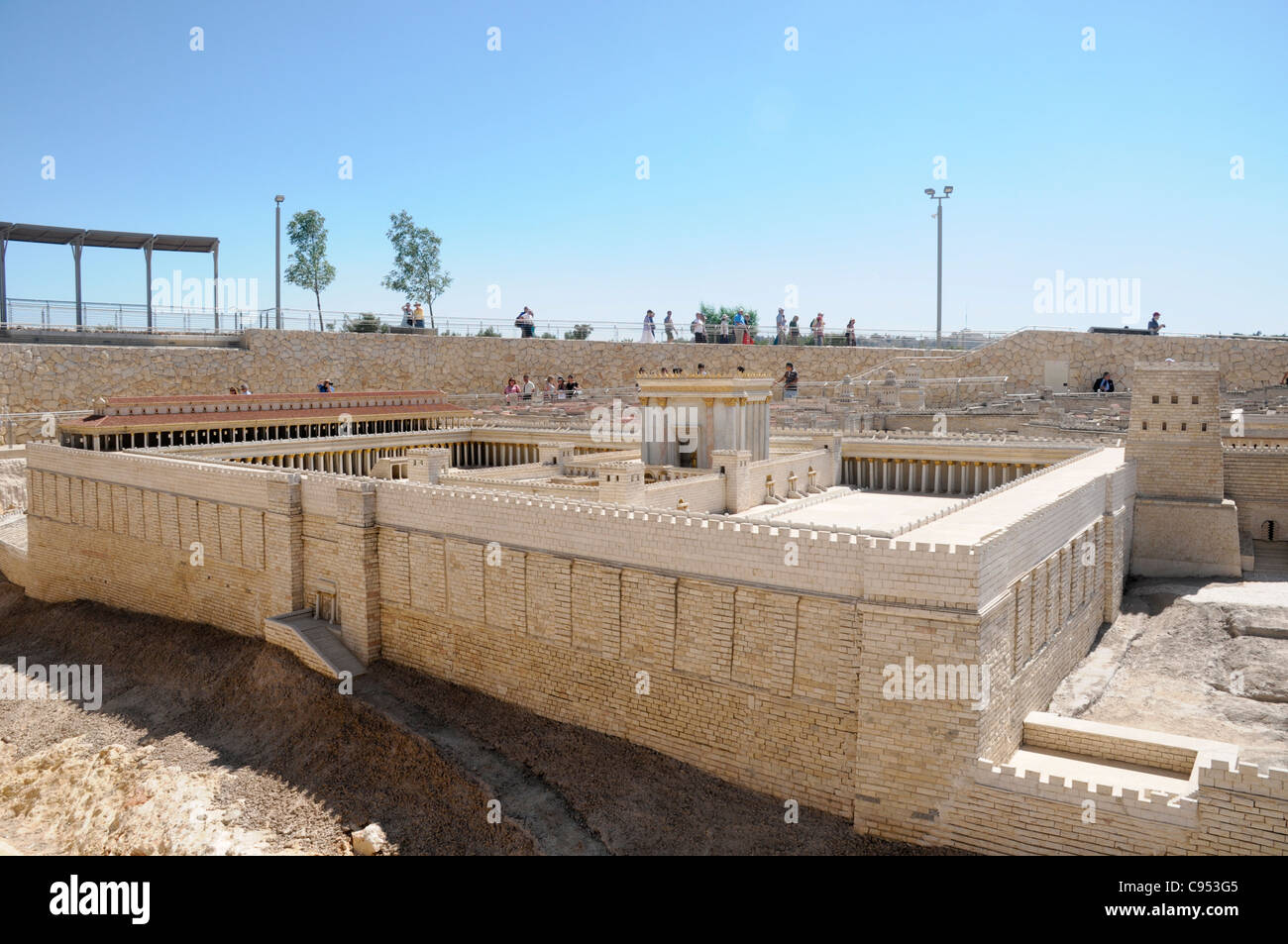 Israel, Jerusalem, Israel Museum. Model of Jerusalem in the late second ...