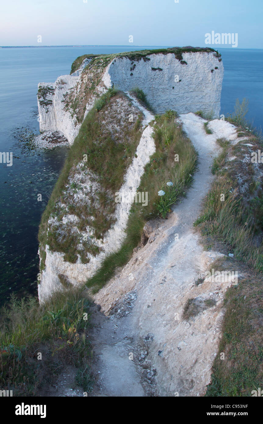 Towards a wide blue horizon. On a path to nowhere over vertiginous ...