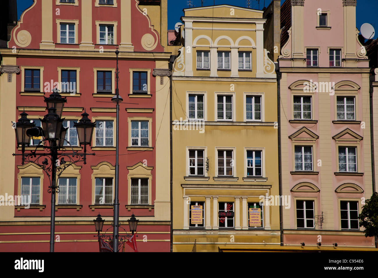 Colourful houses in the Market Square, Wroclaw, Poland Stock Photo - Alamy