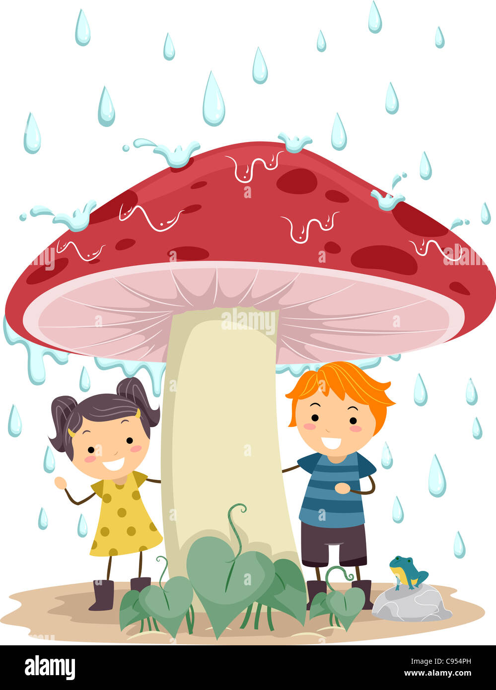 Taking shelter from rain hi-res stock photography and images - Alamy