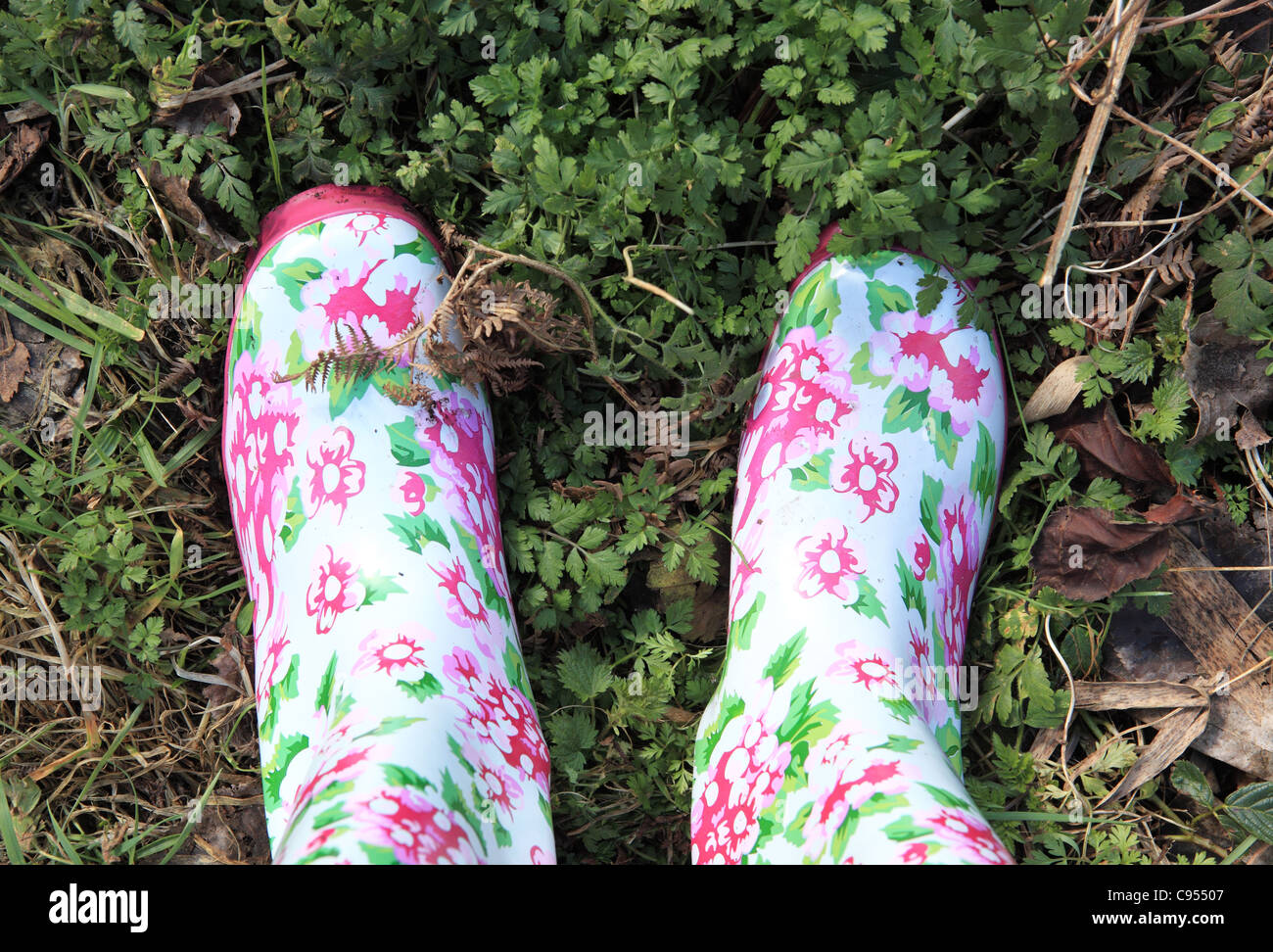 Wellies colourful hi-res stock photography and images - Alamy