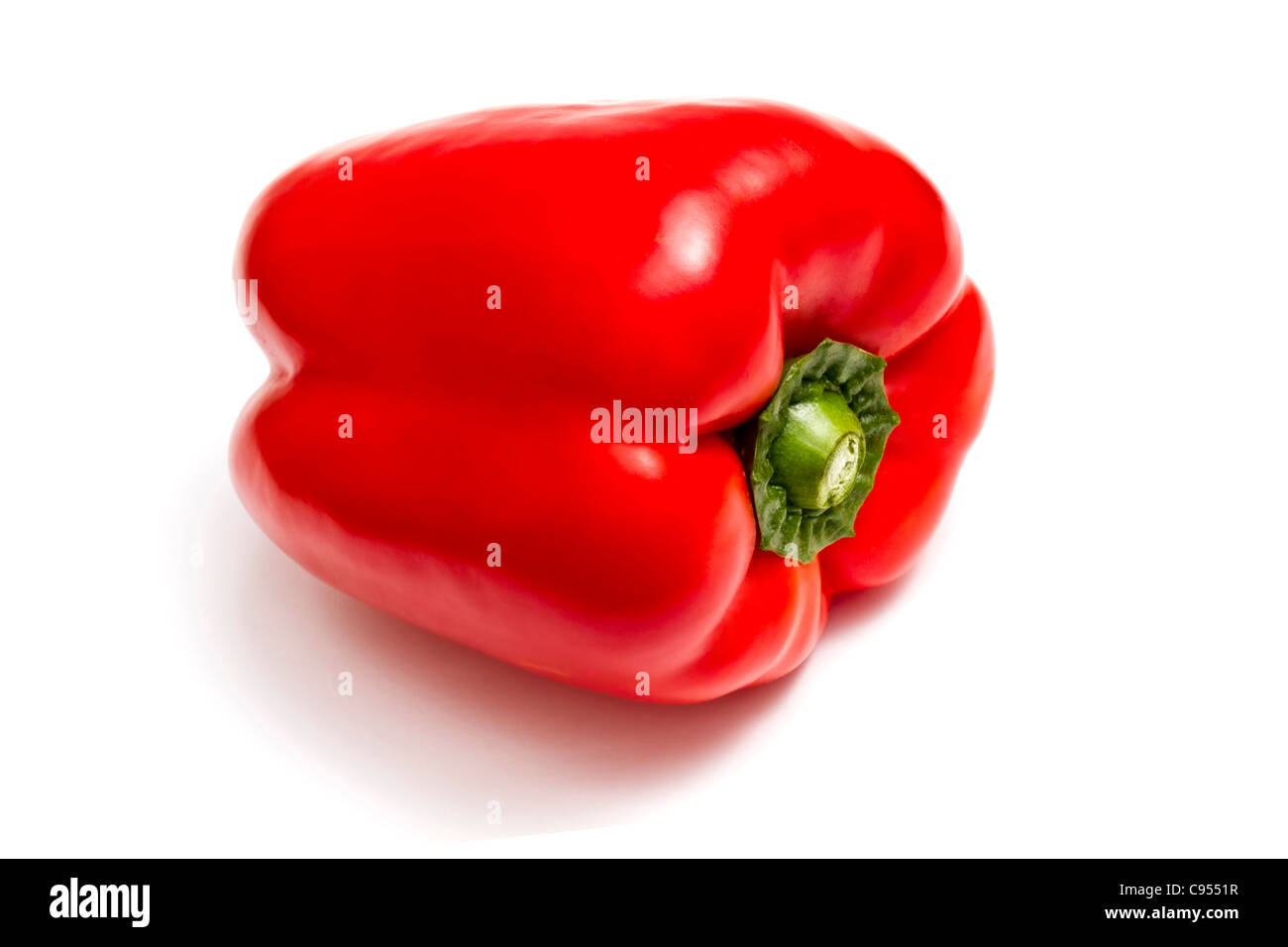 Red pepper isolated on white background Stock Photo - Alamy