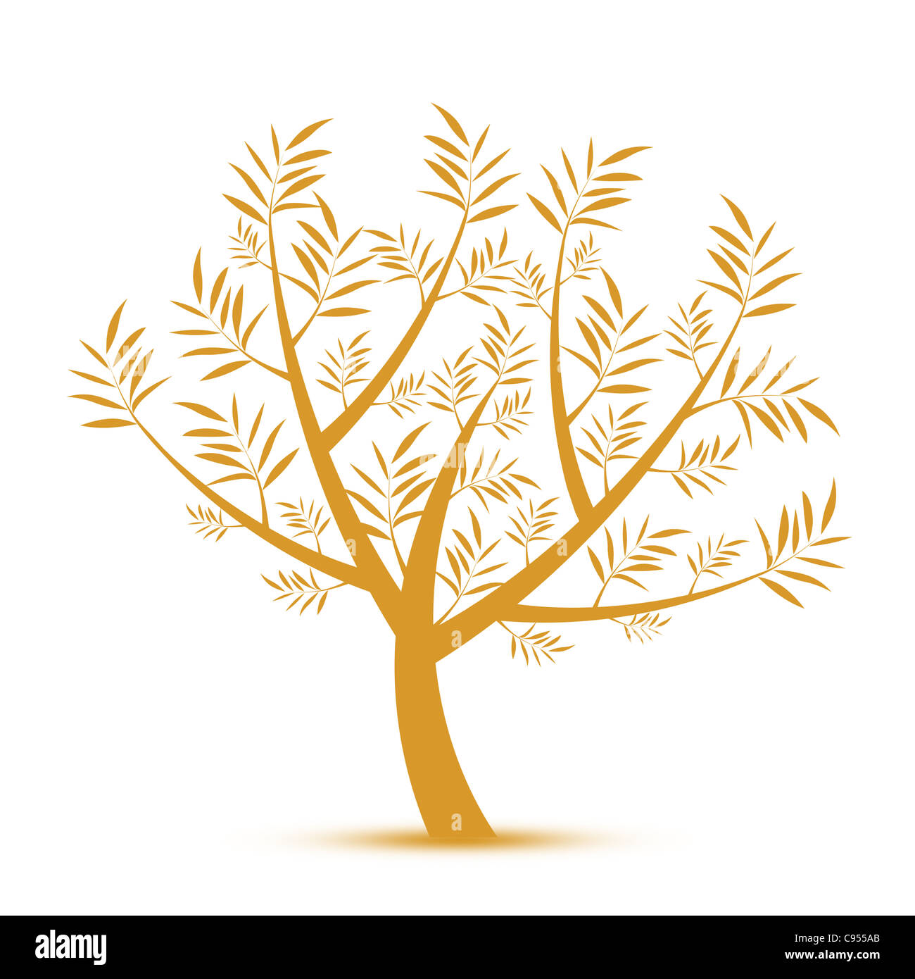 Beautiful art tree isolated on white background Stock Photo - Alamy
