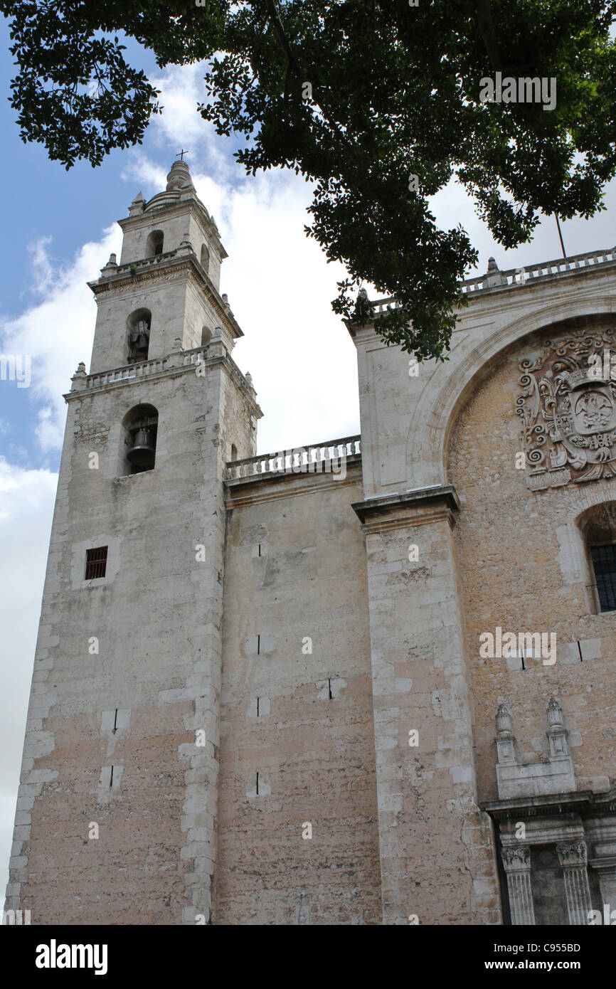 The Cathedral of Merida in Mexico Stock Photo - Alamy