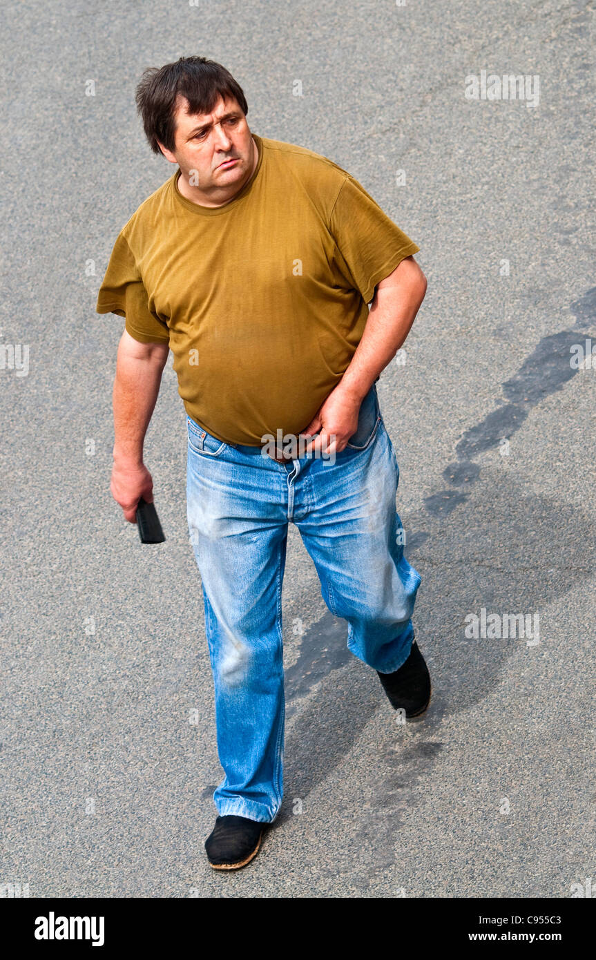 Obese street hi-res stock photography and images - Alamy