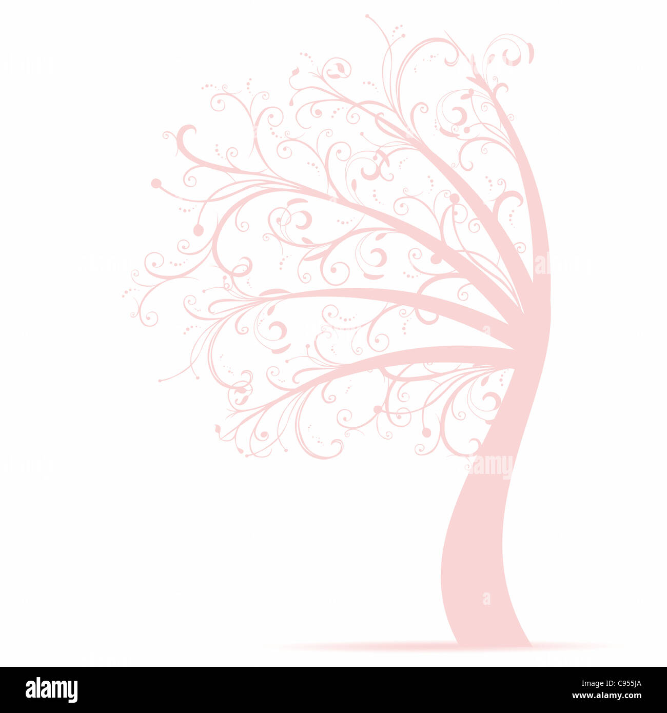 Beautiful art tree isolated on white background Stock Photo - Alamy