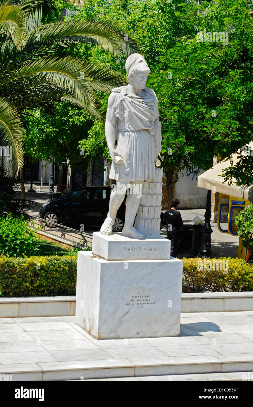 Statue downtown Athens Greece Stock Photo - Alamy