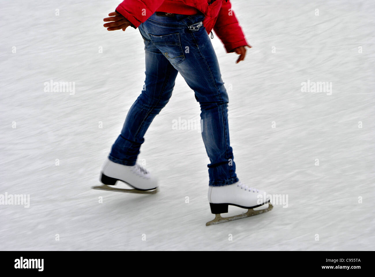People ice skating Stock Photo - Alamy