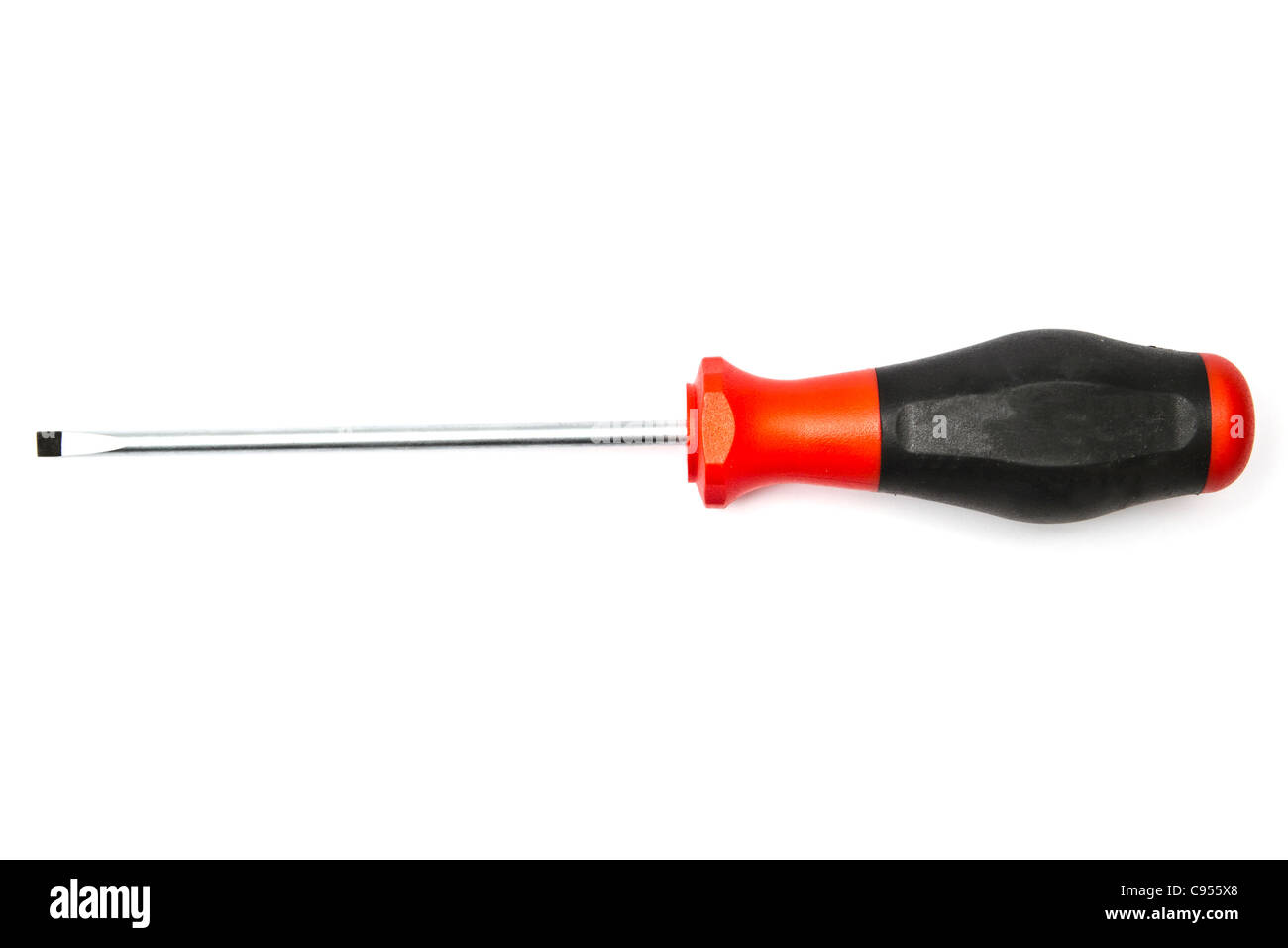 Red screwdriver isolated on white background Stock Photo - Alamy