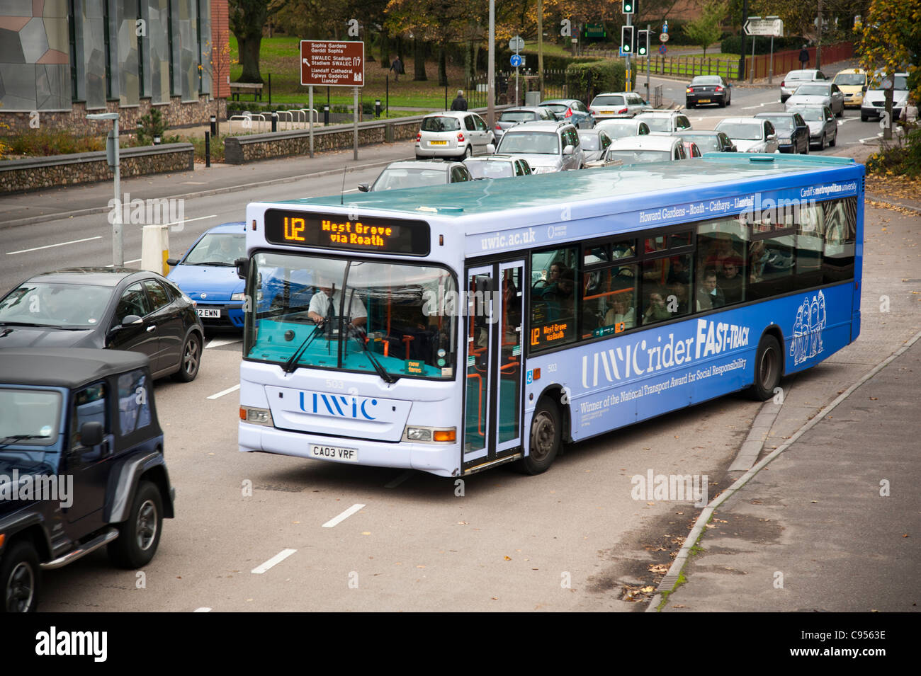 A bus service dedicated to transporting students to various UWIC ...