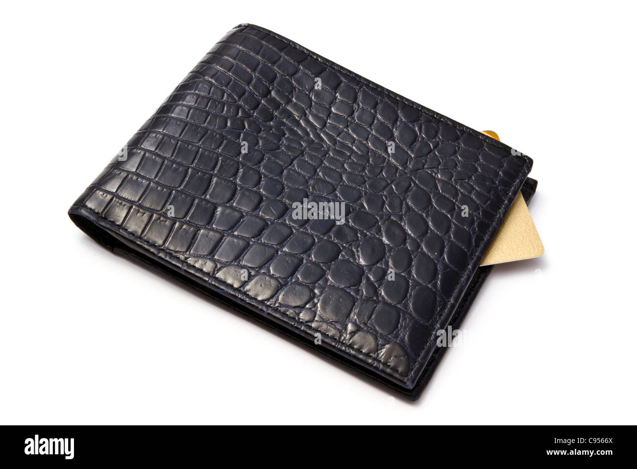 Black wallet with Credit card isolated on white background Stock Photo ...