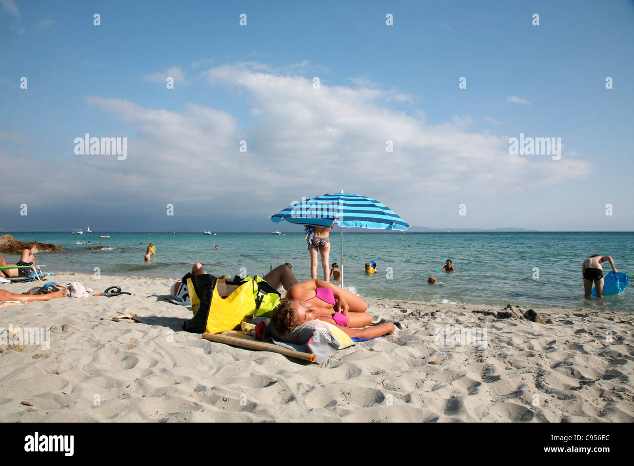 On the beach Stock Photo - Alamy
