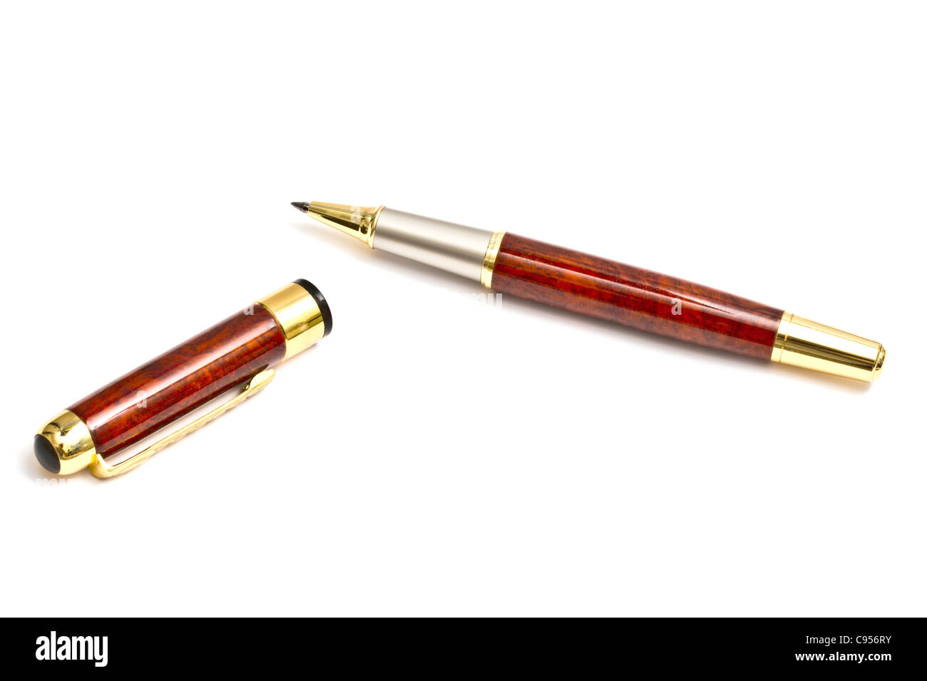 Ballpoint Pen Isolated On White background Stock Photo - Alamy