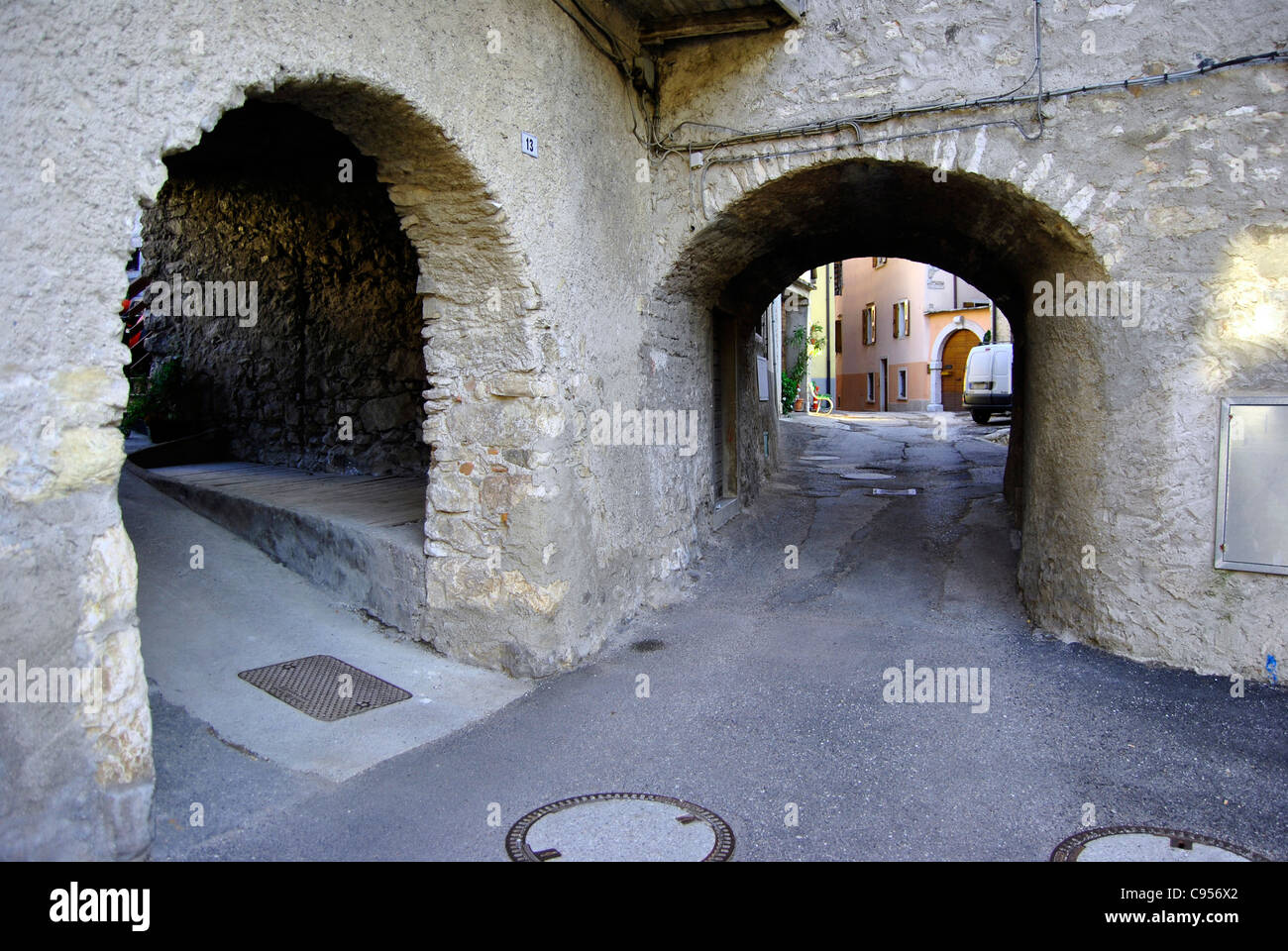 Mountain village in Trentino South Tyrol. Italy Stock Photo - Alamy