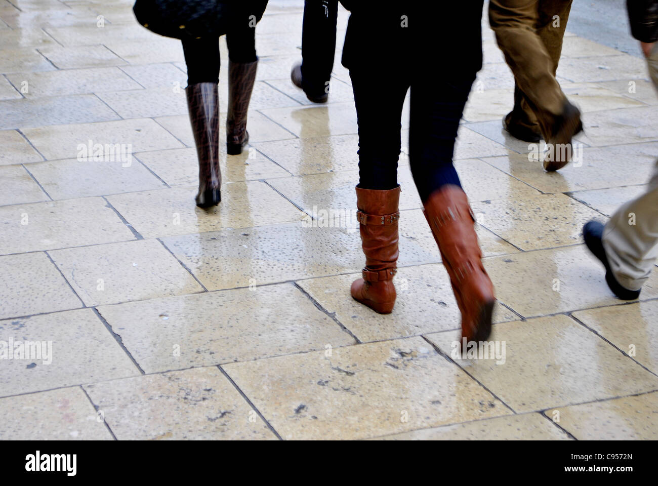 city people in walking street Stock Photo - Alamy