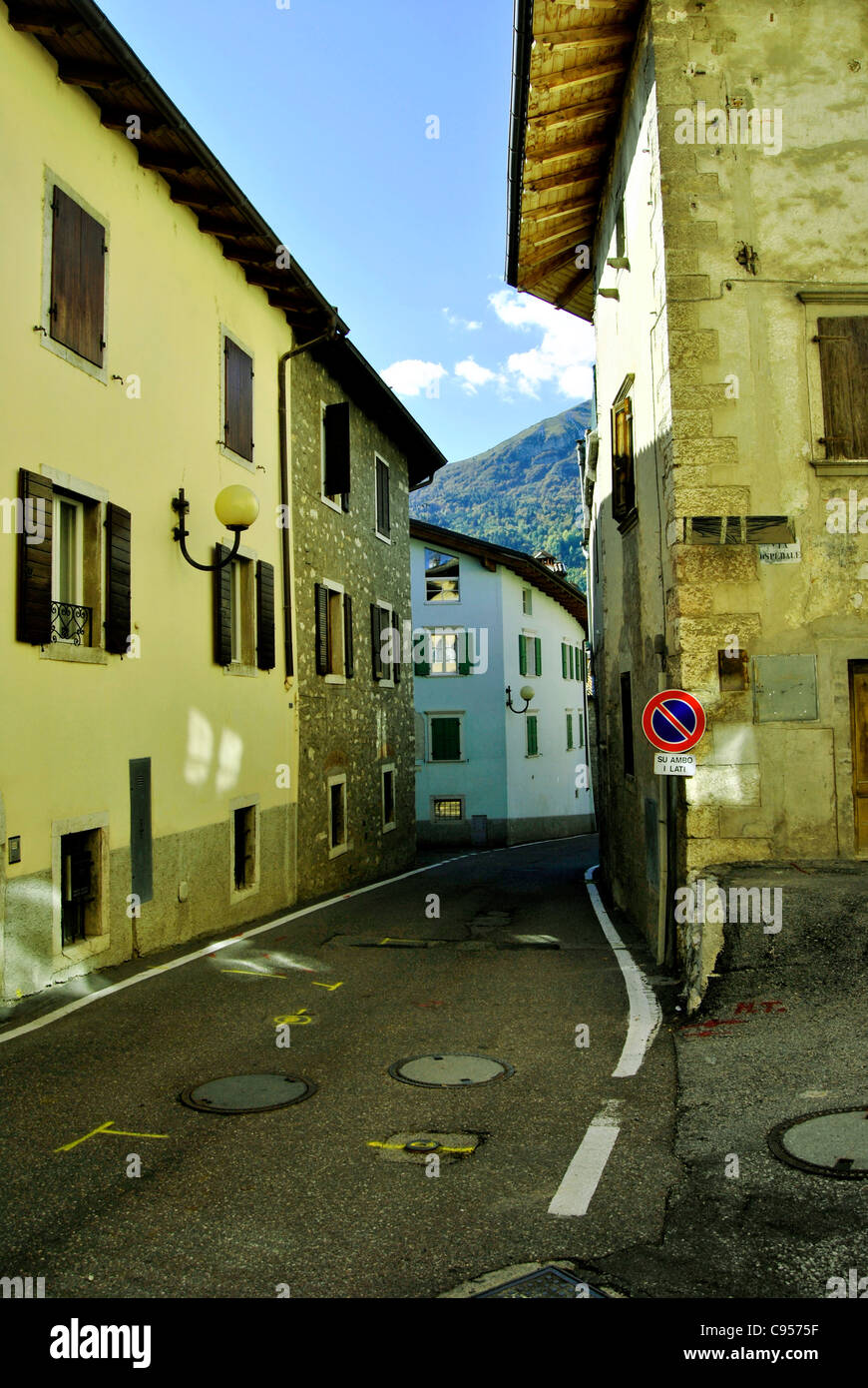 Mountain village in Trentino South Tyrol. Italy Stock Photo - Alamy