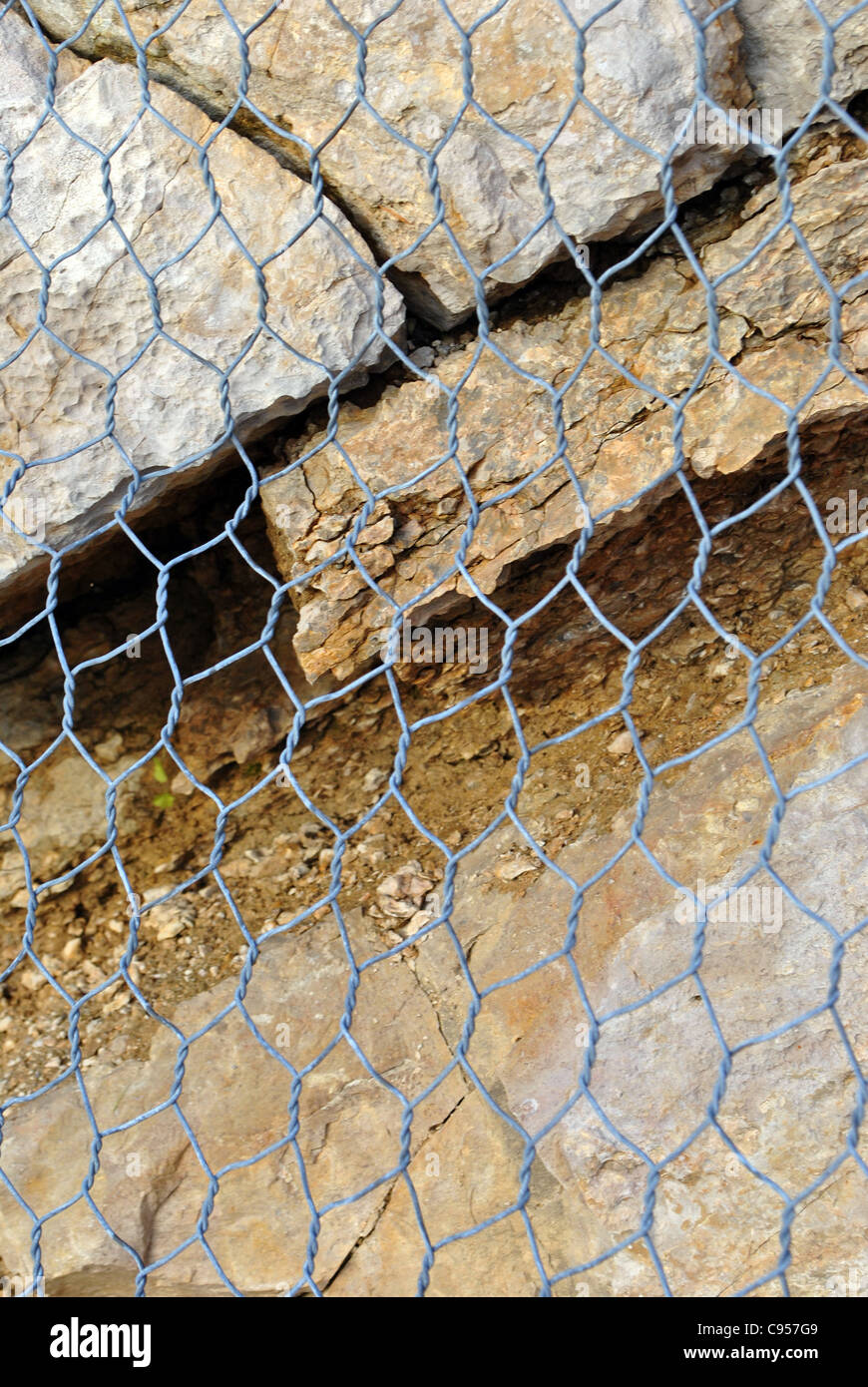 the road protecting net Stock Photo - Alamy