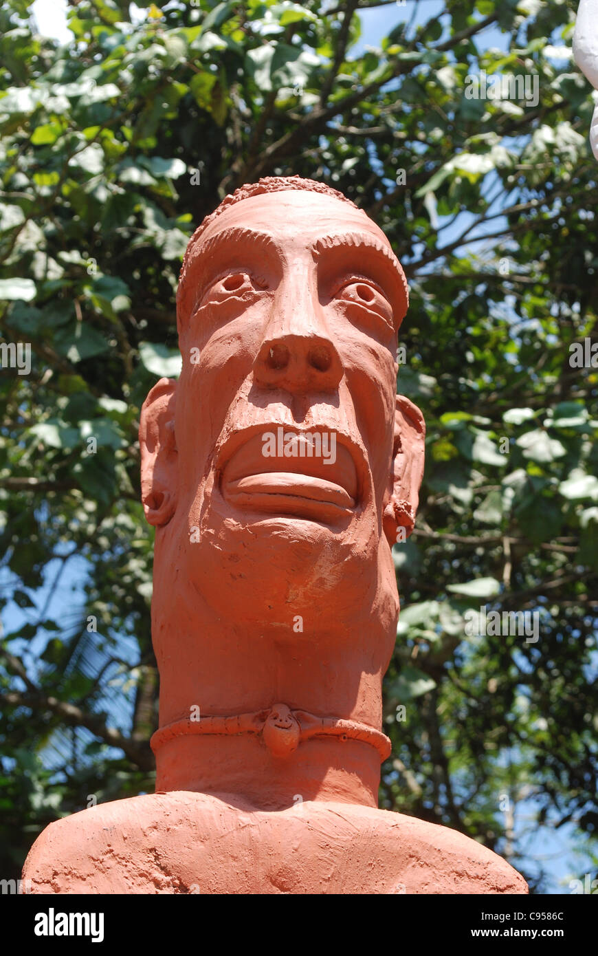 human head made of clay Stock Photo - Alamy