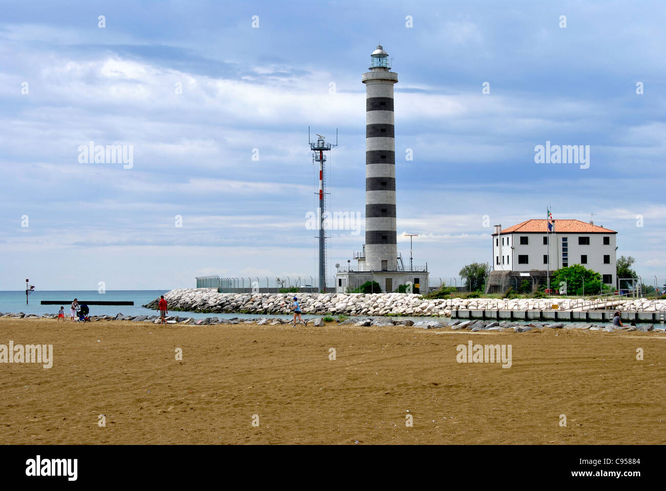 beautiful lighthouse in Italy Stock Photo - Alamy