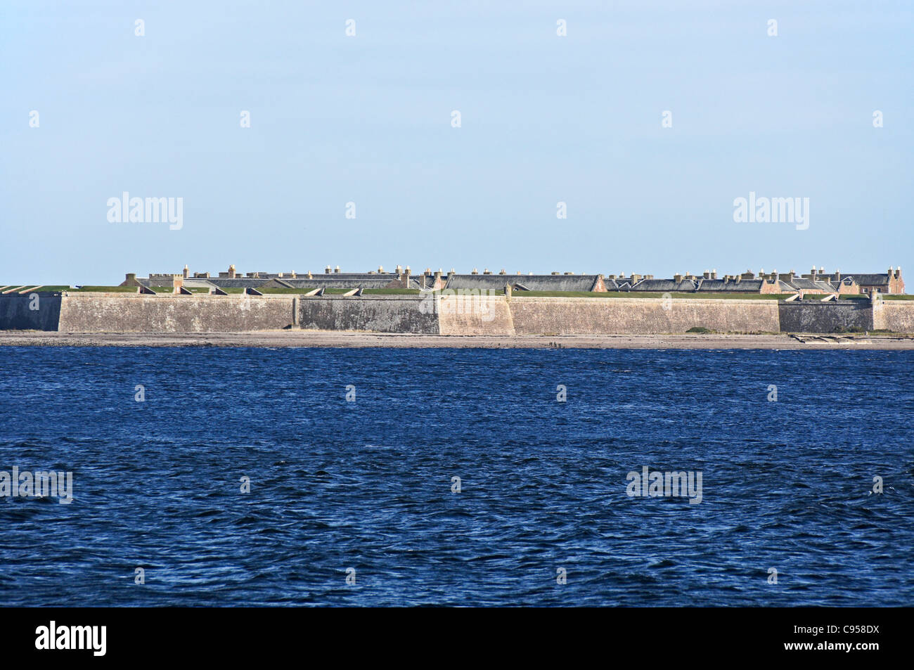 Fort George in Moray viewed from Chanonry Point near Fortrose The Black ...