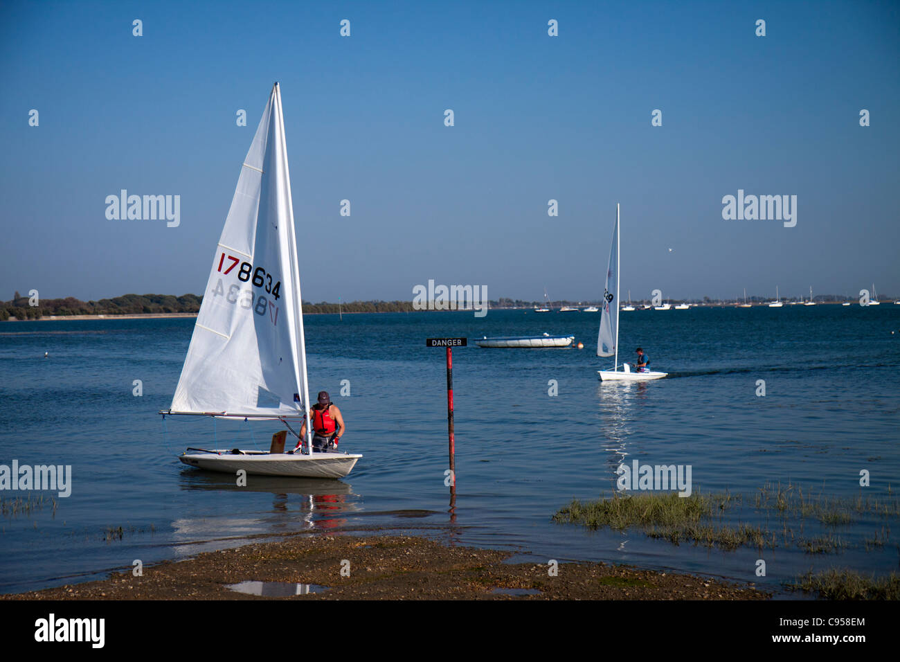 Sailing langstone harbour hi-res stock photography and images - Alamy