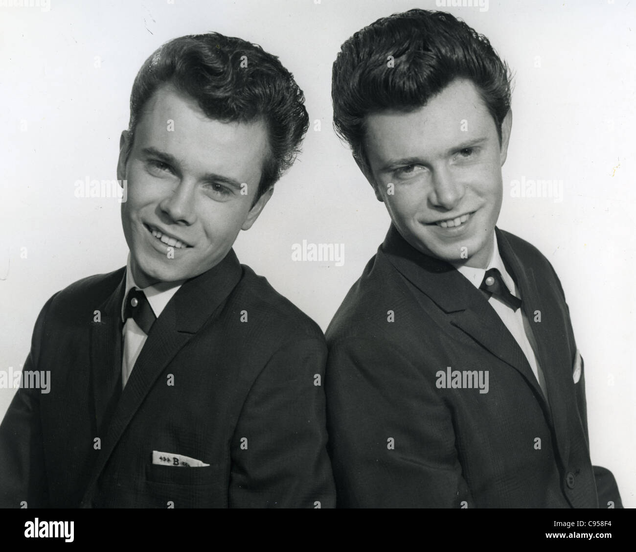 BROOK BROTHERS Promotional photo of UK pop duo about 1962 Stock Photo ...