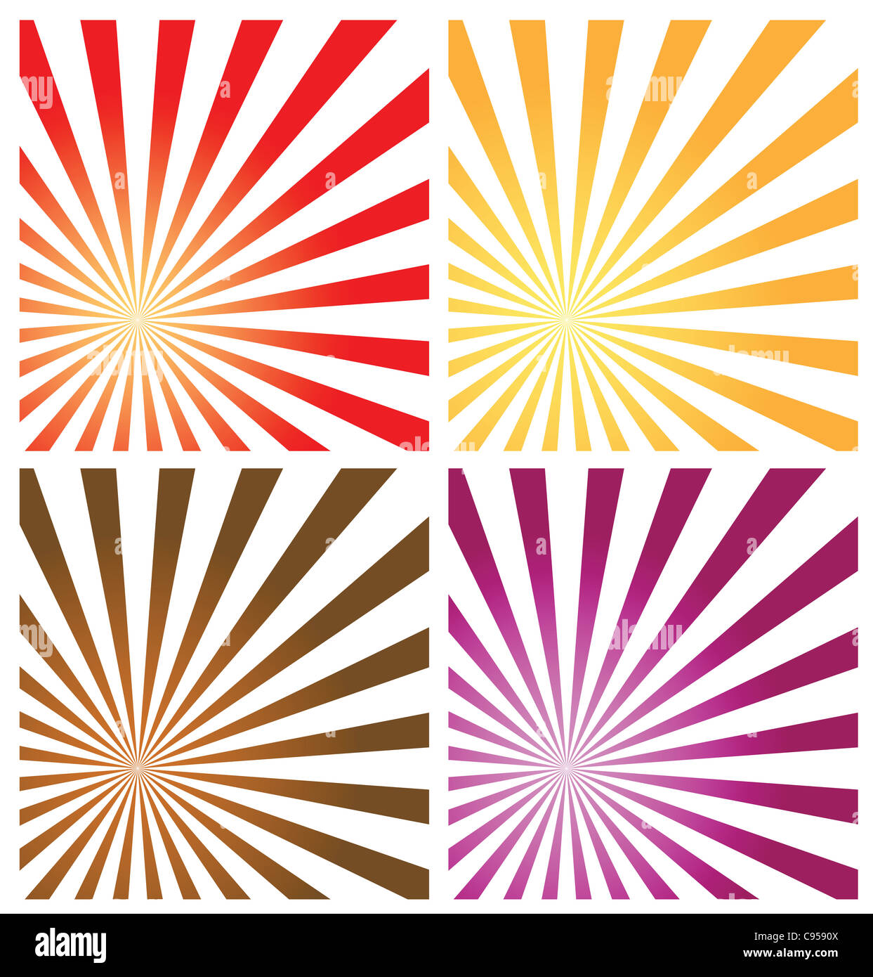sunburst background, vector format. Easy to edit with different sizes ...