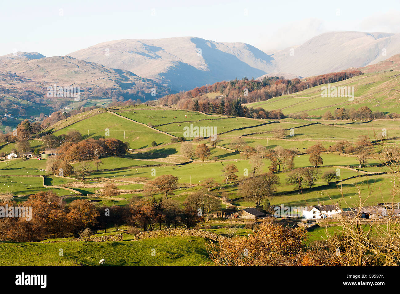 View Towards Troutbeck and Helvellyn from Orrest Head Viewpoint ...