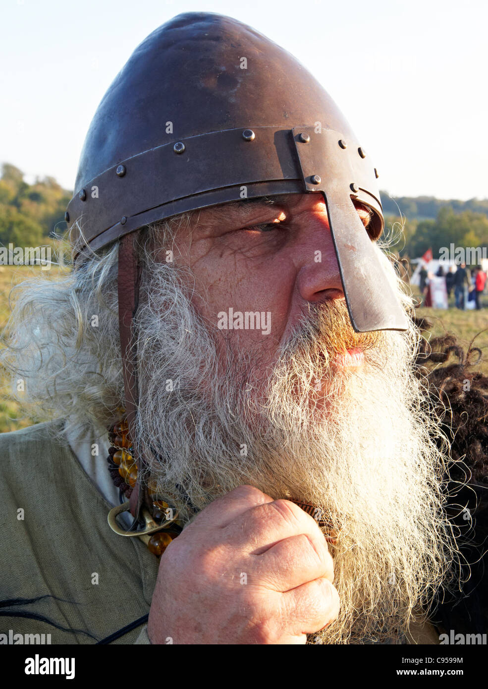 Irish Warrior Battle East Sussex UK Stock Photo - Alamy