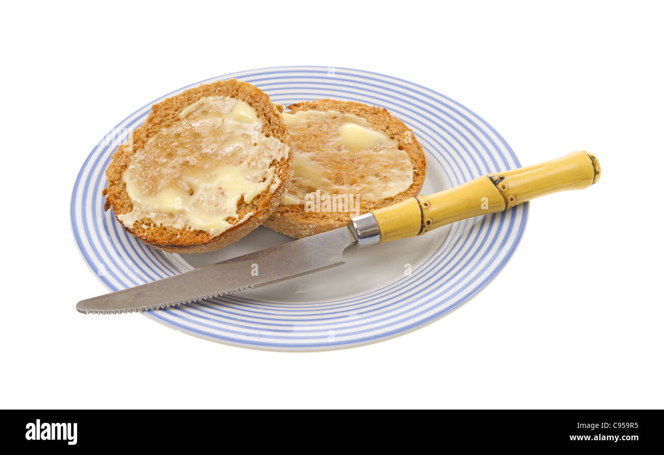 Buttered toasted muffins hi-res stock photography and images - Alamy