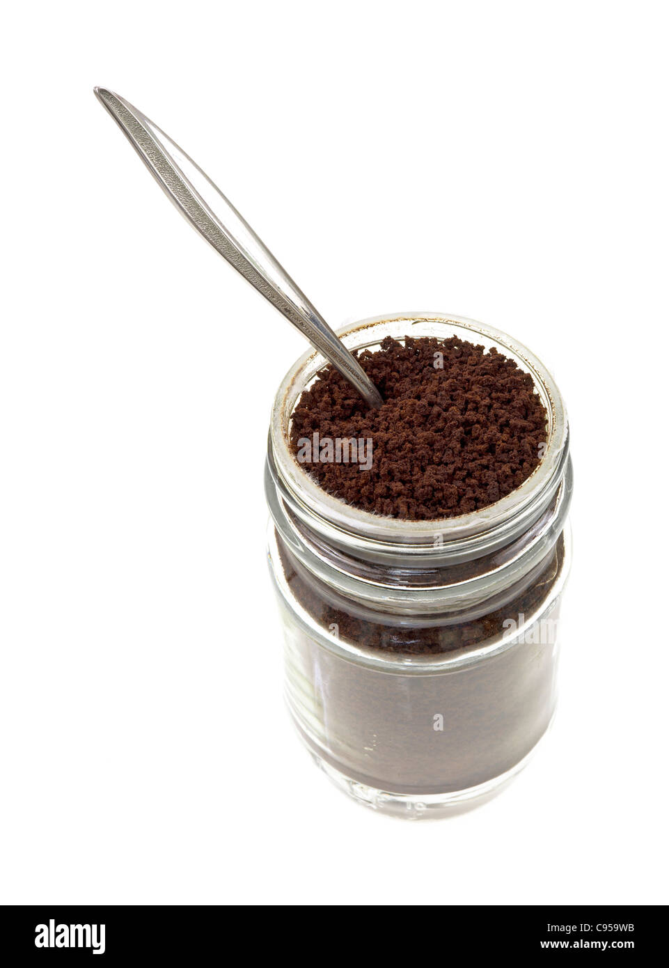 Jar instant coffee spoon Cut Out Stock Images & Pictures - Alamy