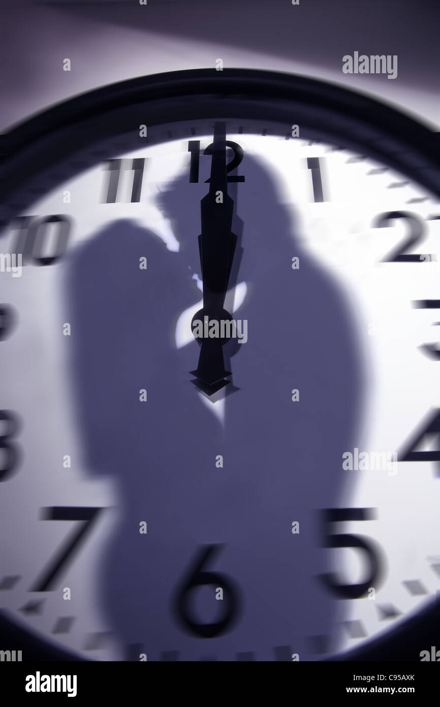 Clock midnight hi-res stock photography and images - Alamy