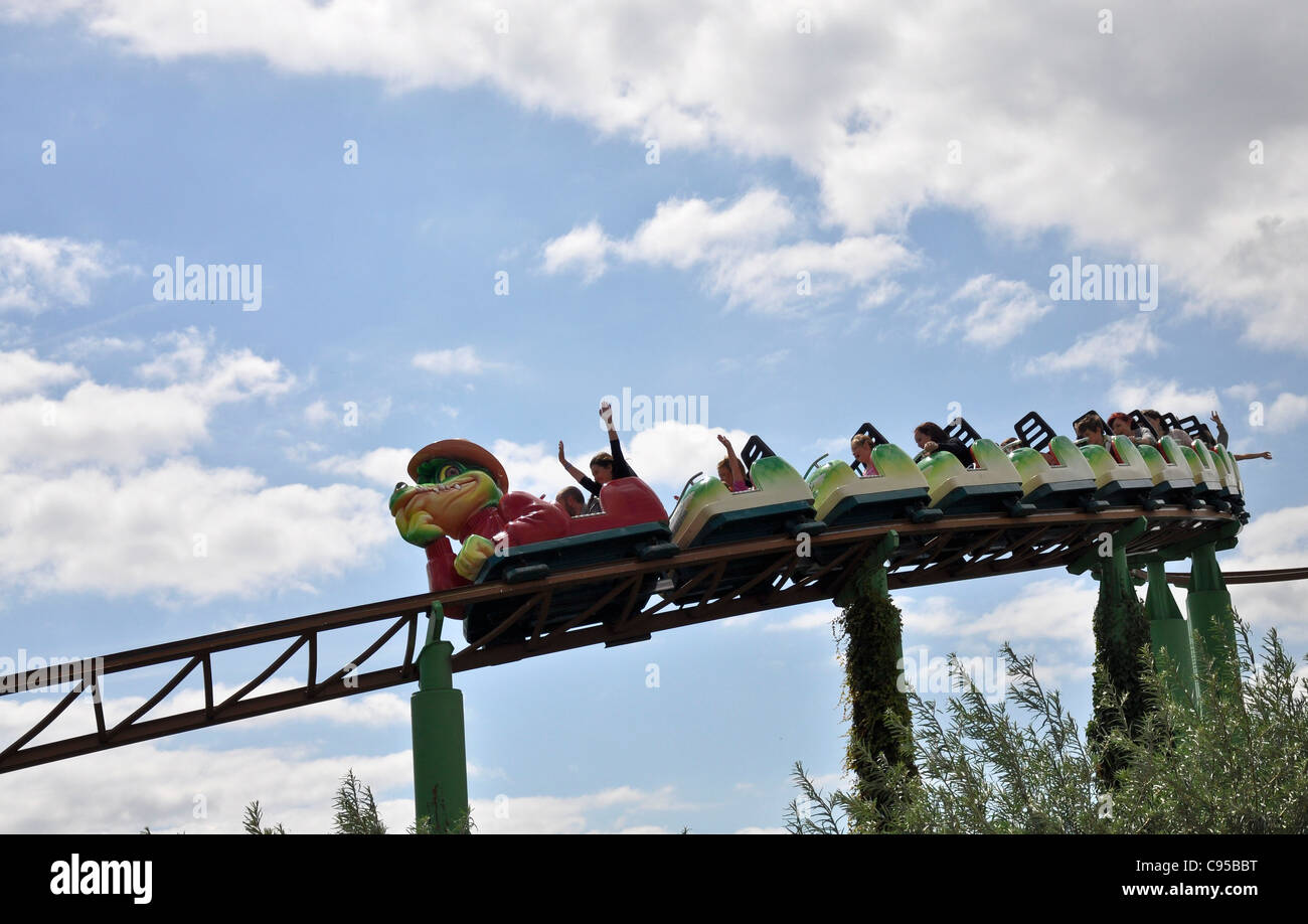 Roller coaster ride at Southend Beach park Stock Photo - Alamy
