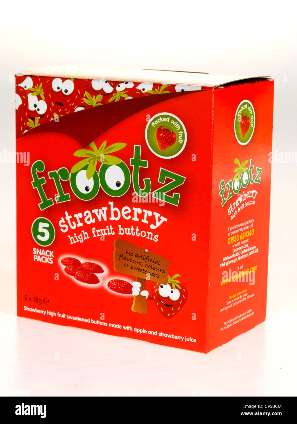 Box of Frootz Strawberry Buttons Stock Photo - Alamy