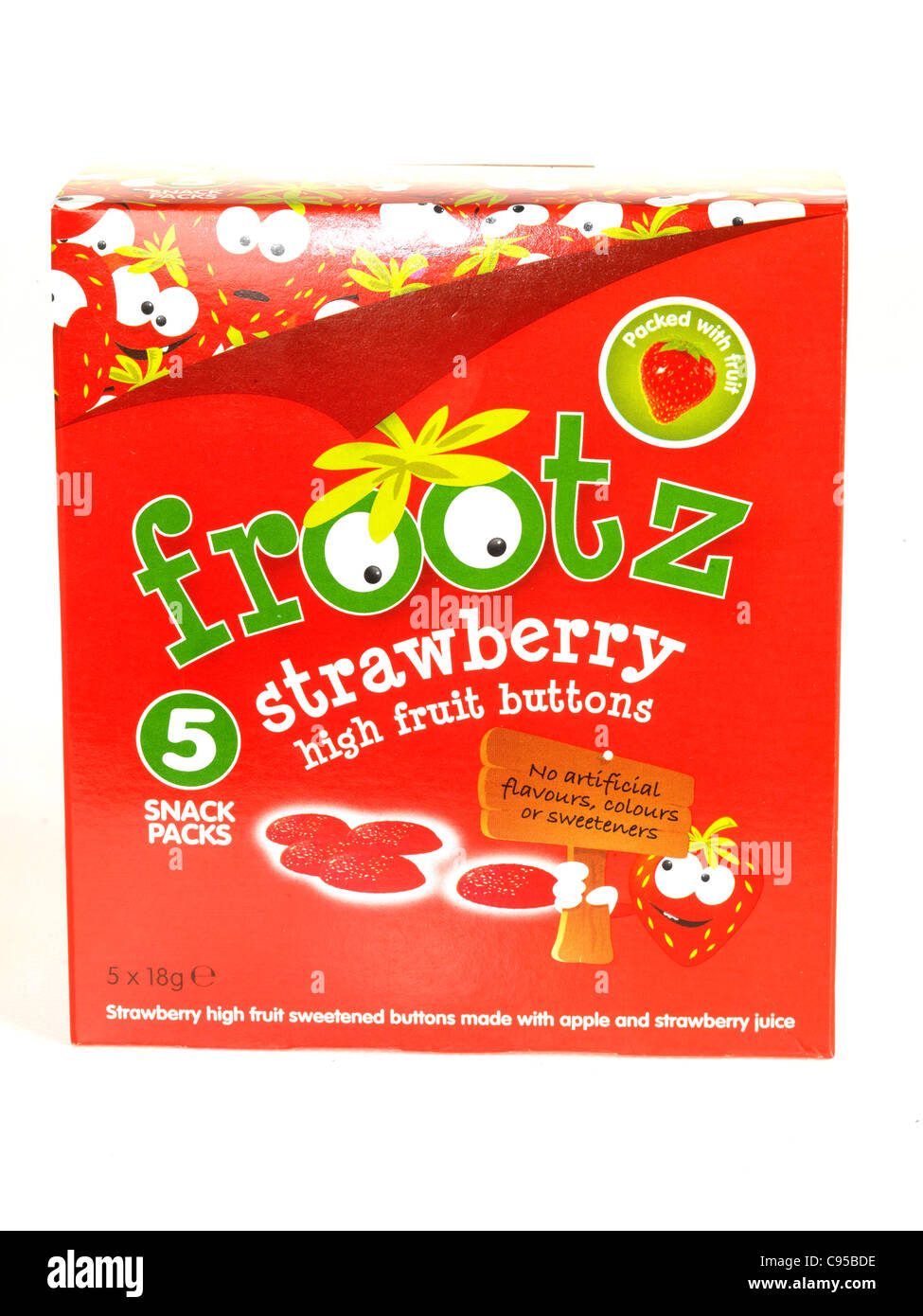 Box of Frootz Strawberry Buttons Stock Photo - Alamy