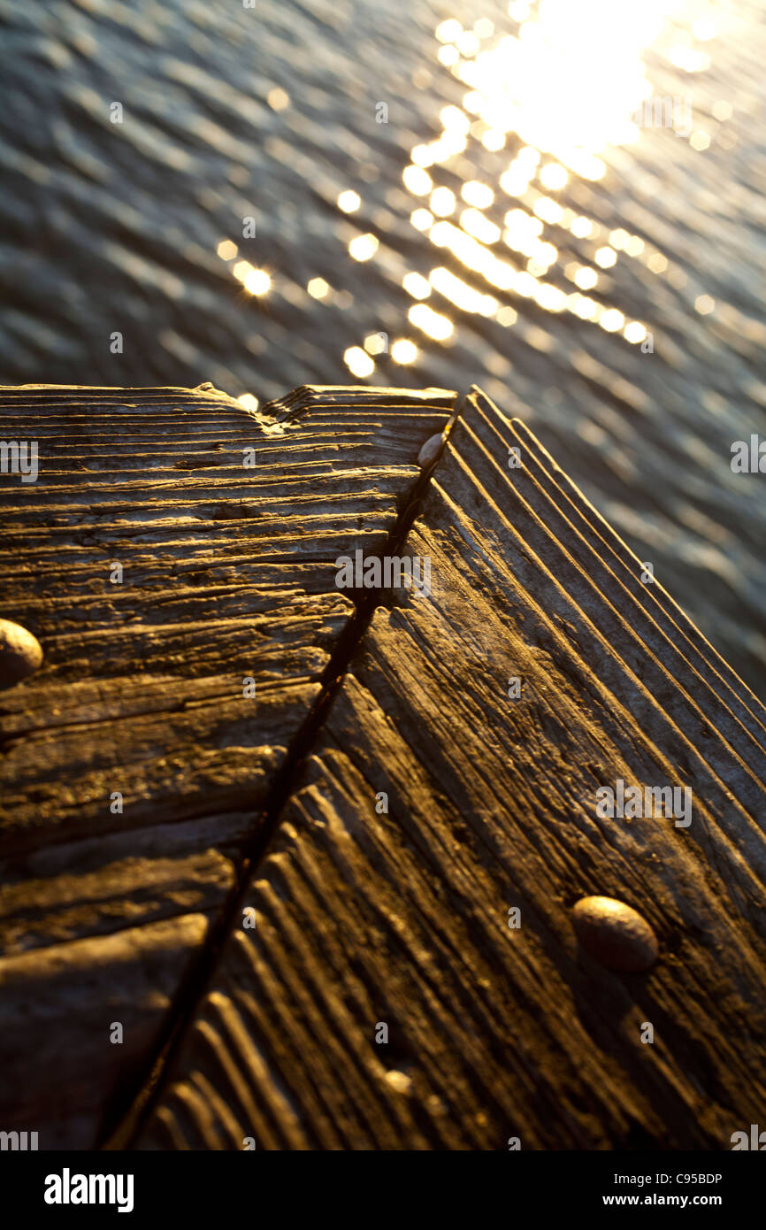 Abstract ocean scene with sunlight Stock Photo - Alamy